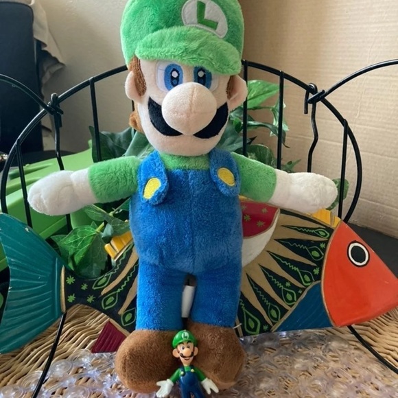 Nintendo | Toys | Nintendo Luigi Plushie And Miniature Luigi | Poshmark